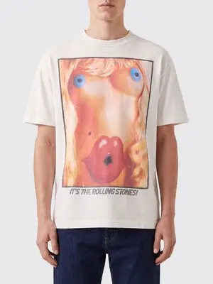 SAINT MXXXXXX Graphic Print Cotton T-shirt With Dropped Shoulders - White