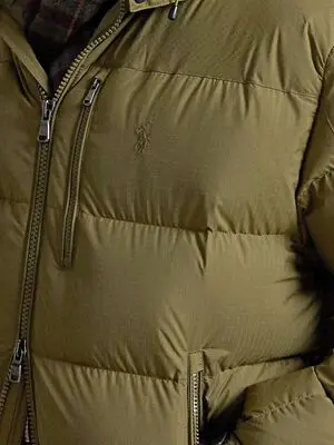 Polo Ralph Lauren Quilted Recycled Polyester Puffer Jacket With Hood - Olive