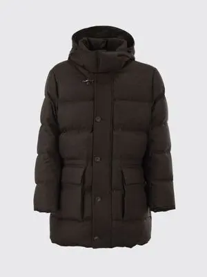 FAY Hooded Padded Jacket With Iconic Hook Closure