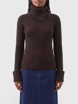Sportmax Slim Fit Long-sleeved Wool Blend Roll Neck Jumper