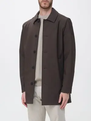 HESKIMO Waterproof Knee-length Stretch-nylon Trench Coat - Brown
