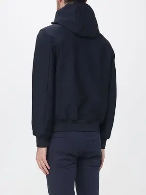 HESKIMO Nylon Hooded Windbreaker Jacket With Zip Closure - Blue