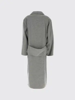 Sportmax Virgin Wool Double-breasted Long Coat With Sailor Collar