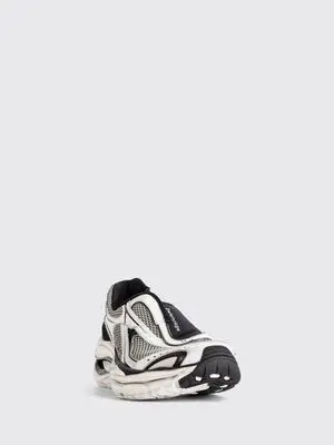 Balenciaga Distressed-effect Mesh Slip-on Sneakers With Embroidered Logo