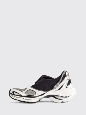 Balenciaga Distressed-effect Mesh Slip-on Sneakers With Embroidered Logo