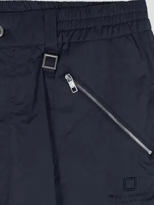 WOOYOUNGMI Wide-leg Cotton-blend Trousers With Belt Loops And A D-ring