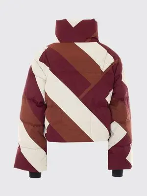 Perfect Moment Abstract Print Down-filled Nylon Cropped Puffer Jacket