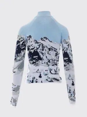 Perfect Moment Graphic Print Half-zip Slim Fit Sweatshirt In Stretch Fabric