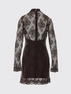 ANIYE BY Long-sleeved High-neck Lace Mini Dress With An Internal Slip