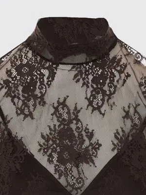 ANIYE BY Long-sleeved High-neck Lace Mini Dress With An Internal Slip