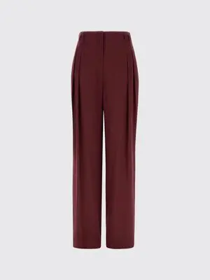 Alberta Ferretti High-waisted Viscose Crêpe Wide-leg Trousers With Pleats