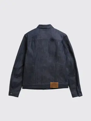 Barbour Cotton Denim Shirt Jacket With Classic Collar And Patch Pockets