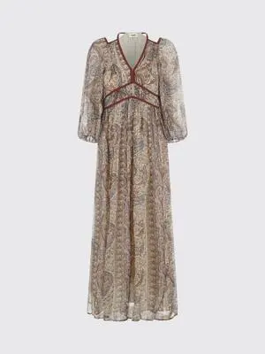 Ba&sh Long Paisley Print Viscose Tunic With V-neck