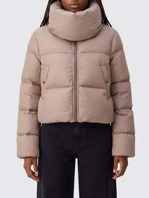 Rick Owens Short Water-repellent Quilted Nylon Puffer Jacket With Funnel Neck - Pink