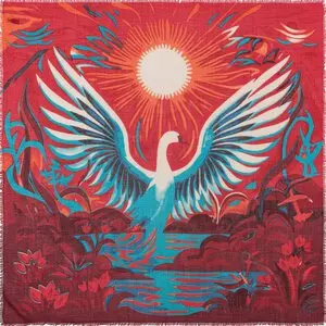 PETRUSSE Wool Scarf Isadora - Red