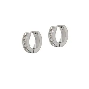 A WEATHERED PENNY Star Hoops - Silver