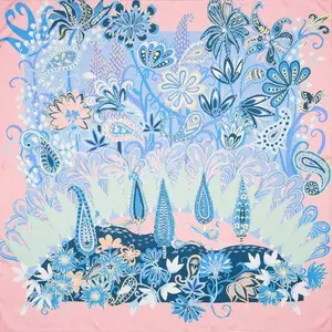 PETRUSSE Silk Square Scarf Fanny Pastel - Pink