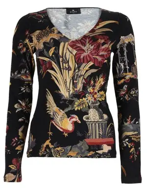 Etro Top A Maniche Lunghe - Multicolour