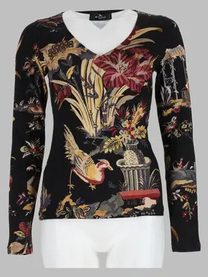 Etro Top A Maniche Lunghe