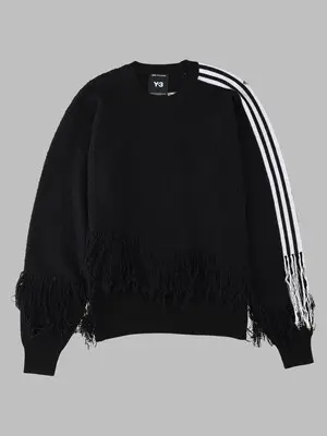 Y3 Maglia Con Dettaglio Sfrangiato