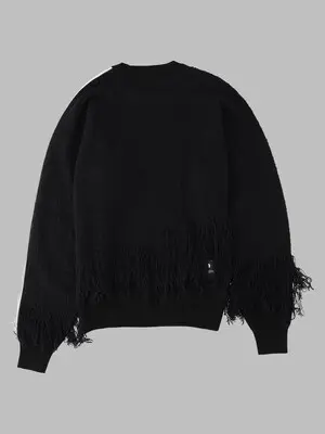 Y3 Maglia Con Dettaglio Sfrangiato
