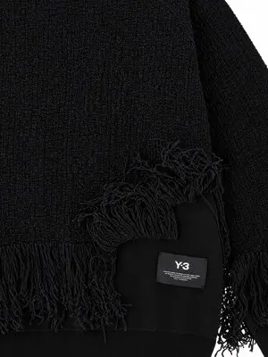 Y3 Maglia Con Dettaglio Sfrangiato