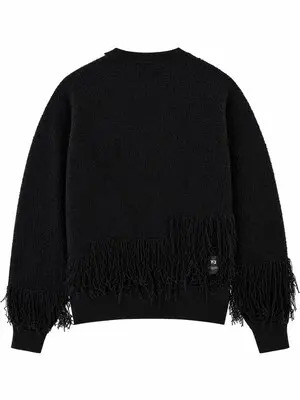 Y3 Maglia Con Dettaglio Sfrangiato