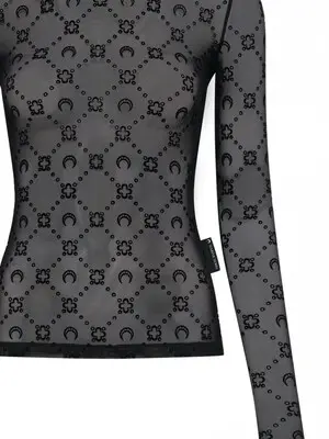 MARINE SERRE Top In Mesh Con Logo
