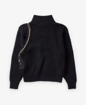 DOUBLET Trompe L'oeil Half-zip Sweater