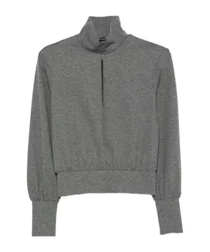 PATRIZIA PEPE High-neck Cutout Cropped Top