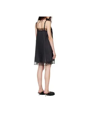 Simone Rocha Square-neck Lace-trim Dress