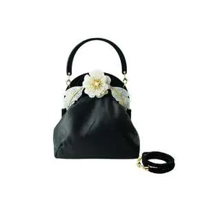 GISSA BICALHO Neutrals Handmade Acrylic Bag Camellia