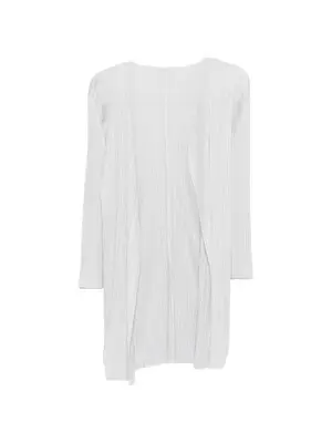 Issey Miyake Pleated Cardigan - Grey