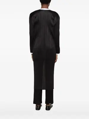 Issey Miyake Pleated Long Cardigan