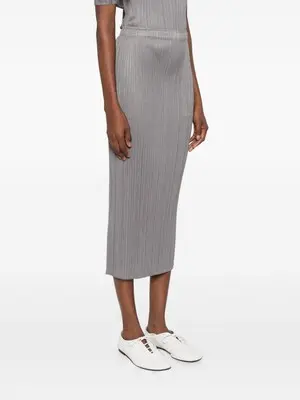 Issey Miyake Pleated Long Skirt