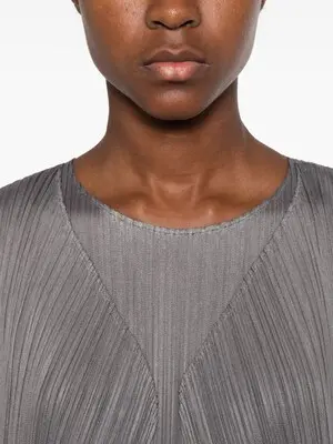 Issey Miyake Pleated Long Cardigan