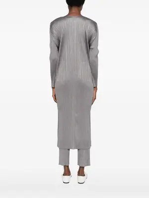Issey Miyake Pleated Long Cardigan
