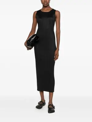 Issey Miyake Pleated Long Dress