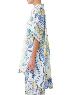 Camilla Oversized Linen Tunic Dress