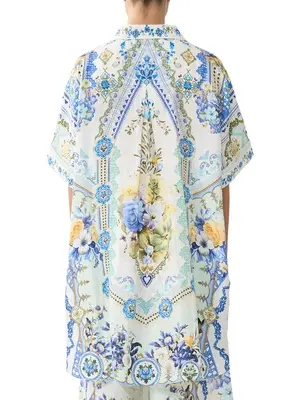 Camilla Oversized Linen Tunic Dress