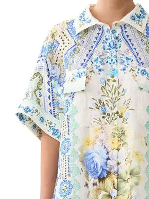 Camilla Oversized Linen Tunic Dress