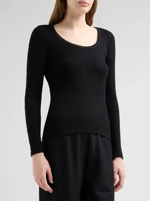 Majestic Filatures Soft Touch Scoopneck Sweater
