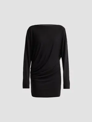 Ronny Kobo Nia Jersey Drape Mini Dress