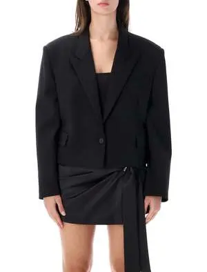 Attico Tailored Single-breasted Blazer - Nero