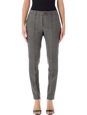 Attico High-waist Slim Tapered Trousers - Grigio