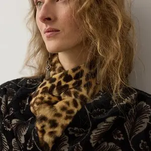 Ralph Lauren Leopard-print Haircalf Scarf