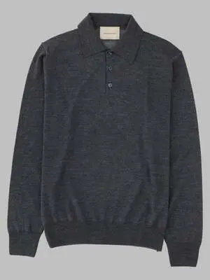MORENO MARTINELLI Wool-acrylic Polo Shirt - Multicolour
