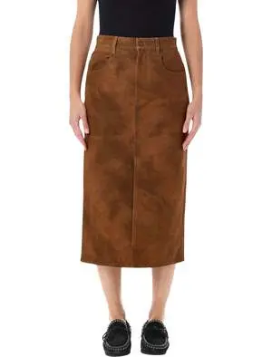 MARANT ETOILE High-waist Pencil Midi Skirt
