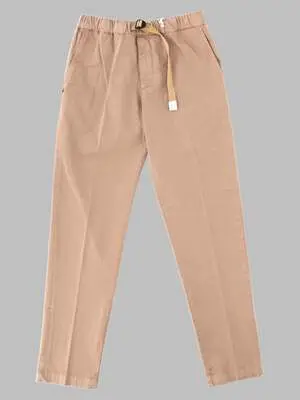 White Sand Stretch Pants For Men
