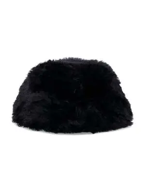 STAND STUDIO Faux Fur Hat - Nero